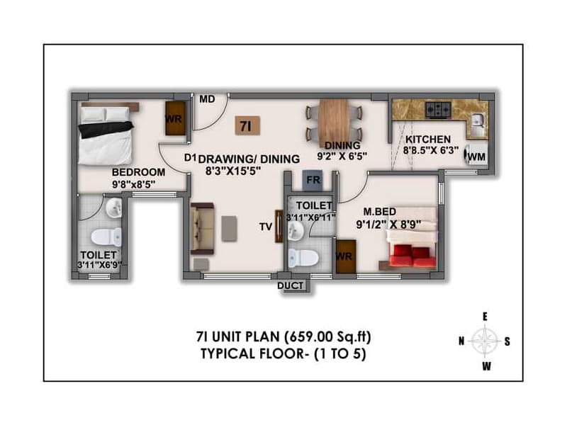 Baashyaam Le Chalet Smart Choice homes in Mevalurkuppam, Chennai: Price ...