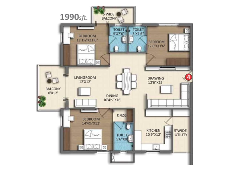 Divine Space in Tellapur, Hyderabad: Price, Brochure, Floor Plan, Reviews