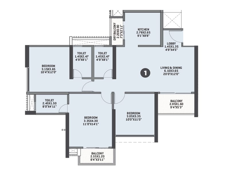 Flamante By VTP Luxe Phase 1 in Kharadi, Pune: Price, Brochure, Floor ...