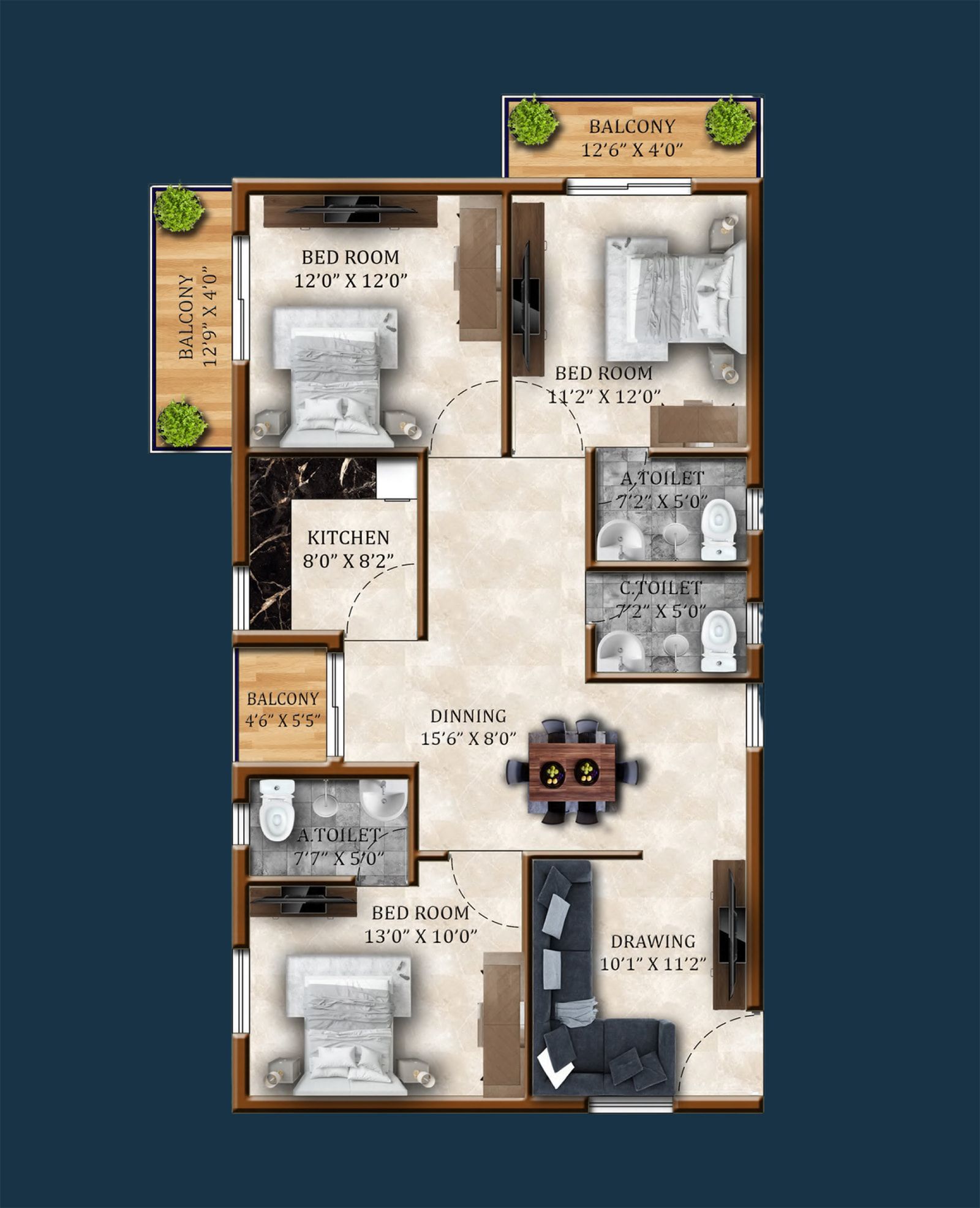 Blueprint Signature Floor Plan, Bhubaneswar: Layouts, Sizes, Configurations