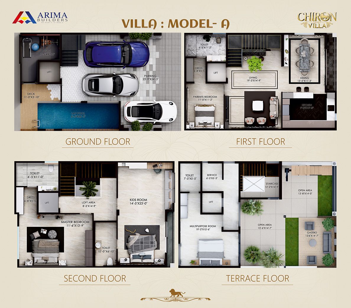 Arimas Chiron Villa in Kanathur, Chennai: Price, Brochure, Floor Plan, Reviews