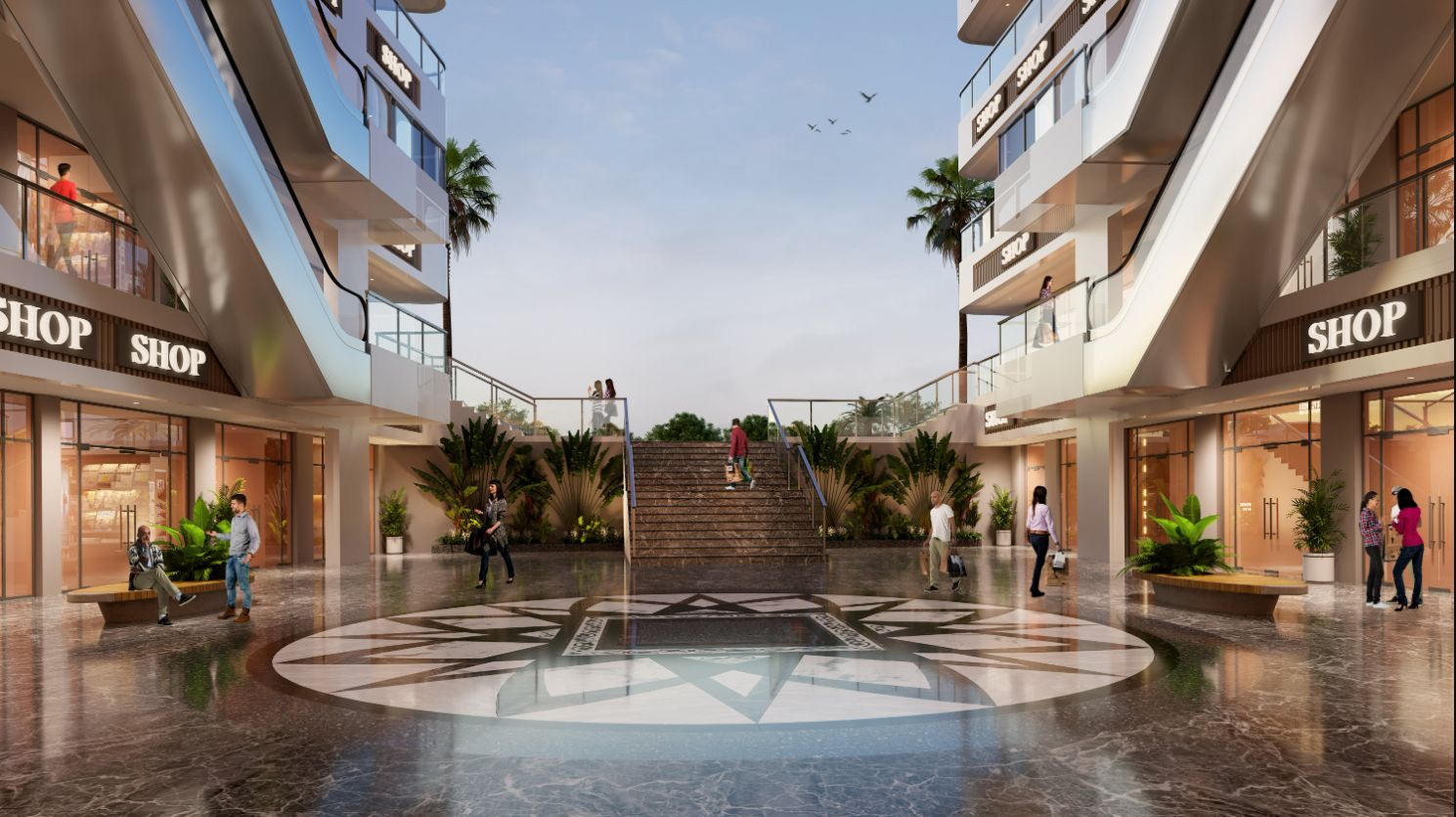 Kamakhya Cross Walk Amenities & Facilities, Gautam Buddha Road, Ghaziabad