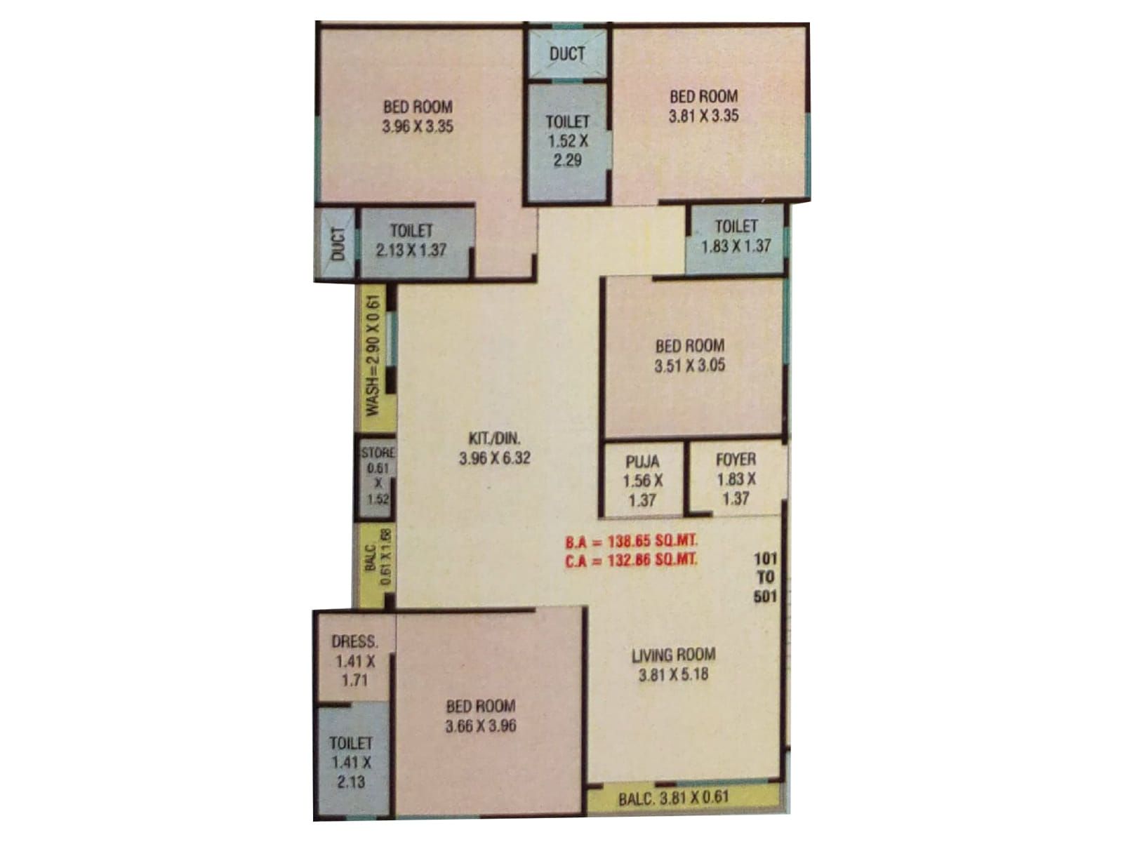 Vaishnavi Aarya Bliss Floor Plan, Vadodara: Layouts, Sizes, Configurations