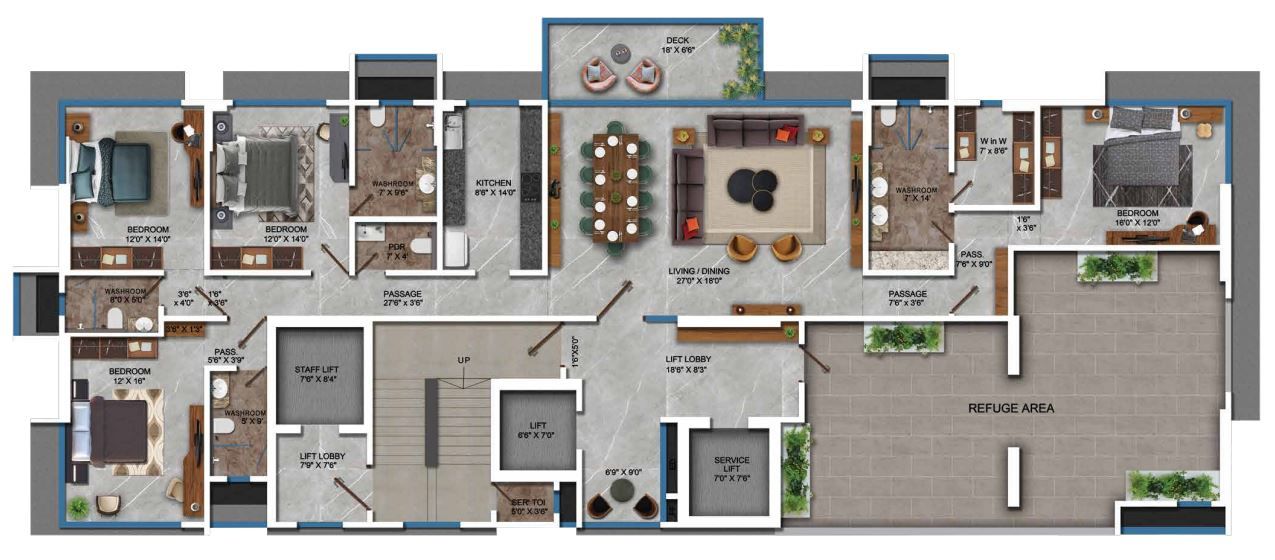 Ekta Elitus Floor Plan, Mumbai: Layouts, Sizes, Configurations
