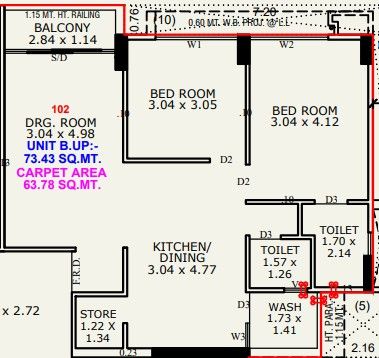 Eklingji Elysium Floor Plan, Ahmedabad: Layouts, Sizes, Configurations