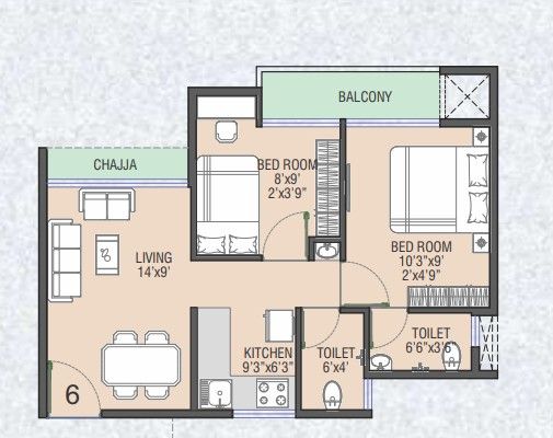 Divine Vista Harmony Floor Plan, Navi Mumbai: Layouts, Sizes ...