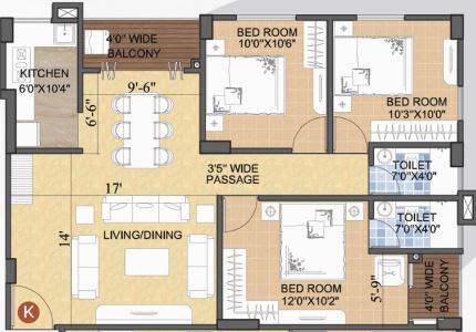 Green Exotica Floor Plan, Siliguri: Layouts, Sizes, Configurations