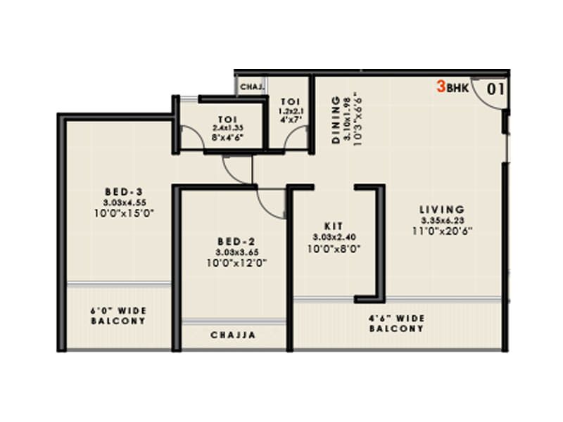 Matrix Estella Floor Plan, Navi Mumbai: Layouts, Sizes, Configurations