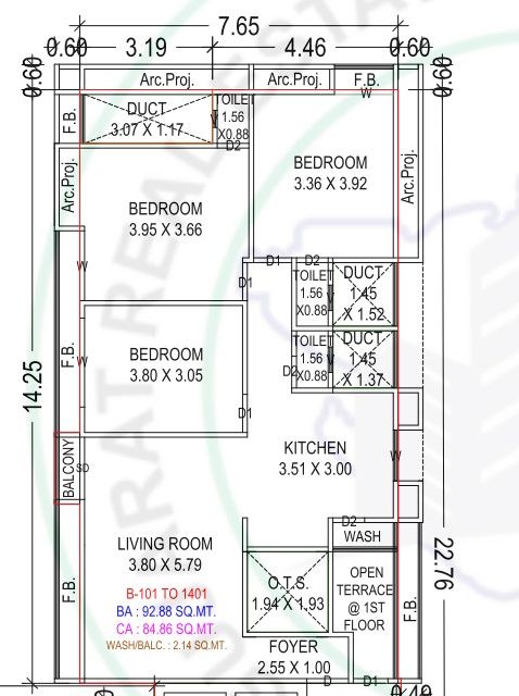 Amar Amardeep Elinor Floor Plan, Vadodara: Layouts, Sizes, Configurations