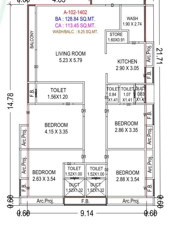 Amar Amardeep Elinor Floor Plan, Vadodara: Layouts, Sizes, Configurations