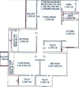 Caratstone City One Vieorra Floor Plan, Pune: Layouts, Sizes ...