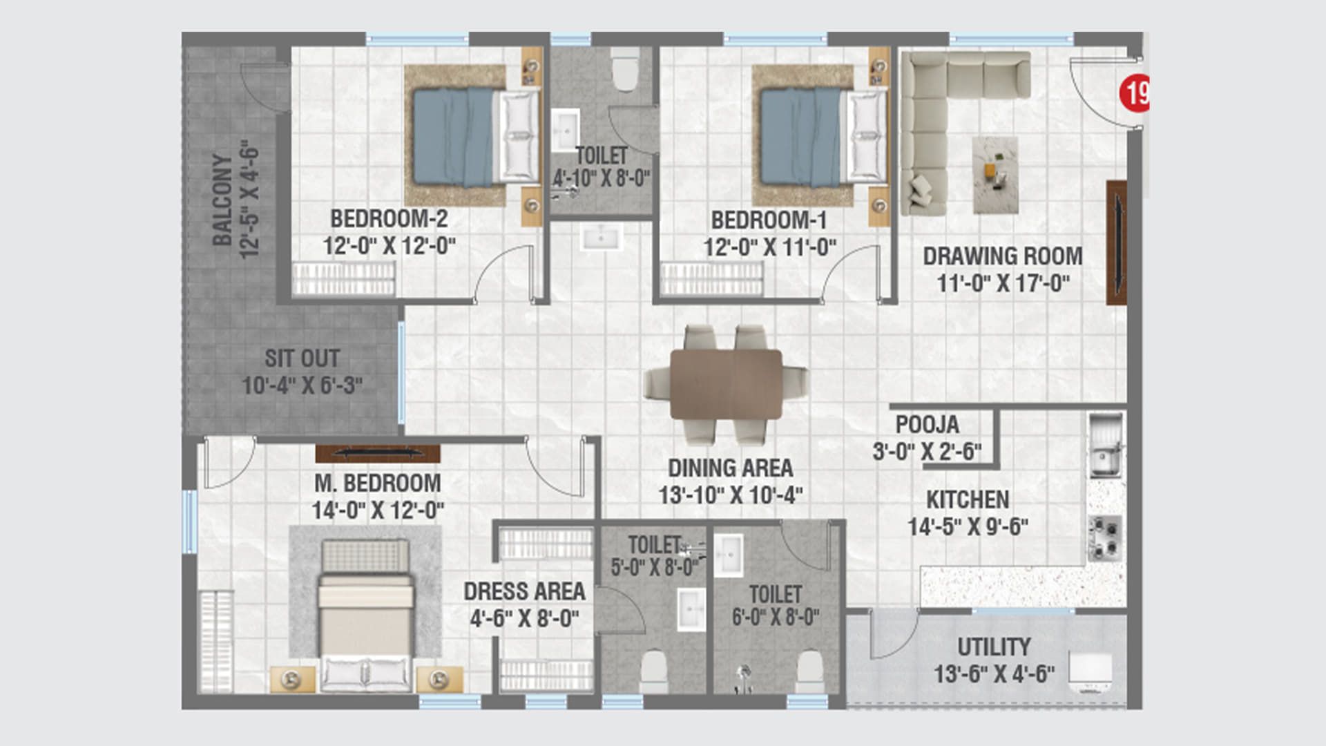 Amruthas Sagar Floor Plan, Hyderabad: Layouts, Sizes, Configurations
