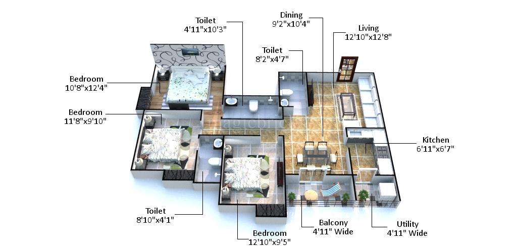 Merlin Crest in Diamond Harbour Road, Kolkata: Price, Brochure, Floor ...