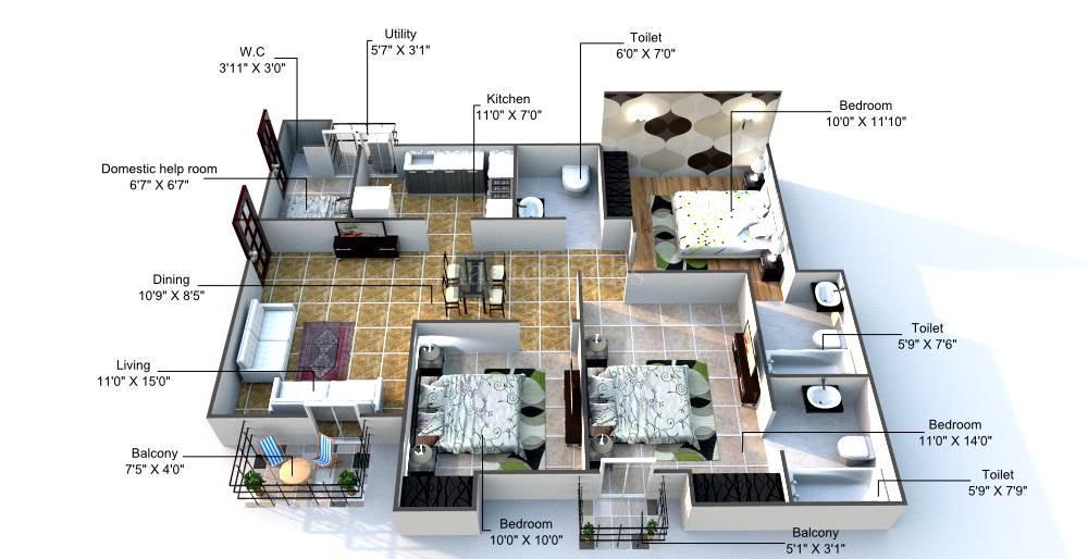 Unitech Uniworld Garden II in Sector 47, Gurgaon: Price, Brochure ...