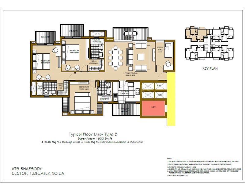 ATS Rhapsody in Noida Extension, Noida: Price, Brochure, Floor Plan ...