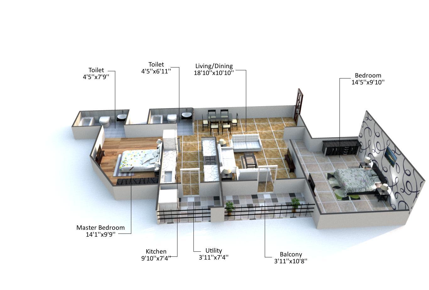 Concorde Wind Rush in Electronic City Phase 2, Bangalore: Price ...