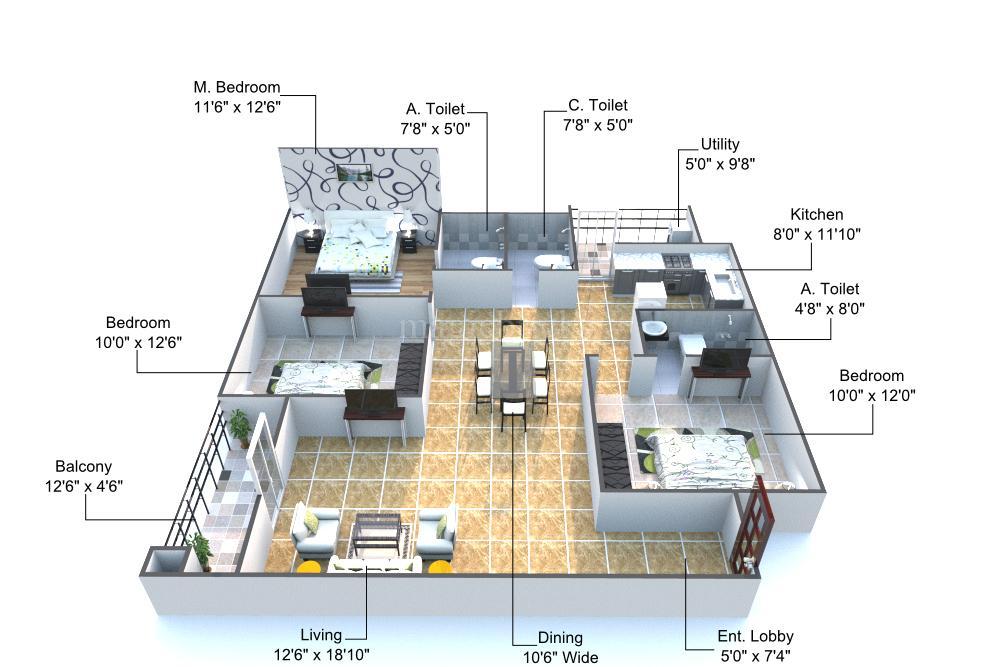 Vedant Vihas in Bannerghatta Road, Bangalore: Price, Brochure, Floor ...
