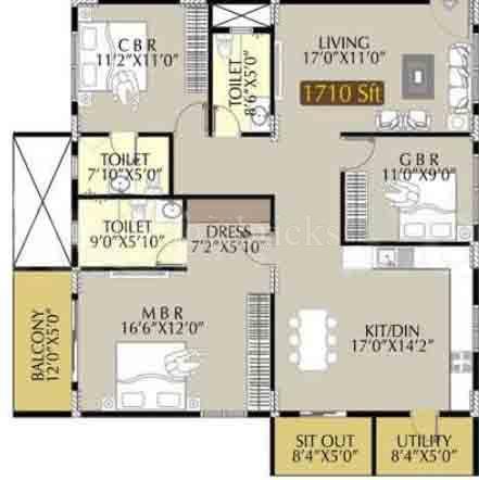 Radiant Elitaire in JP Nagar, Bangalore: Price, Brochure, Floor Plan ...