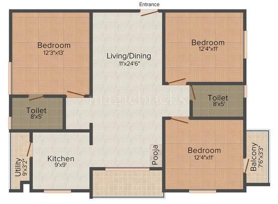 Raheja Vistas in Nacharam, Hyderabad: Price, Brochure, Floor Plan, Reviews