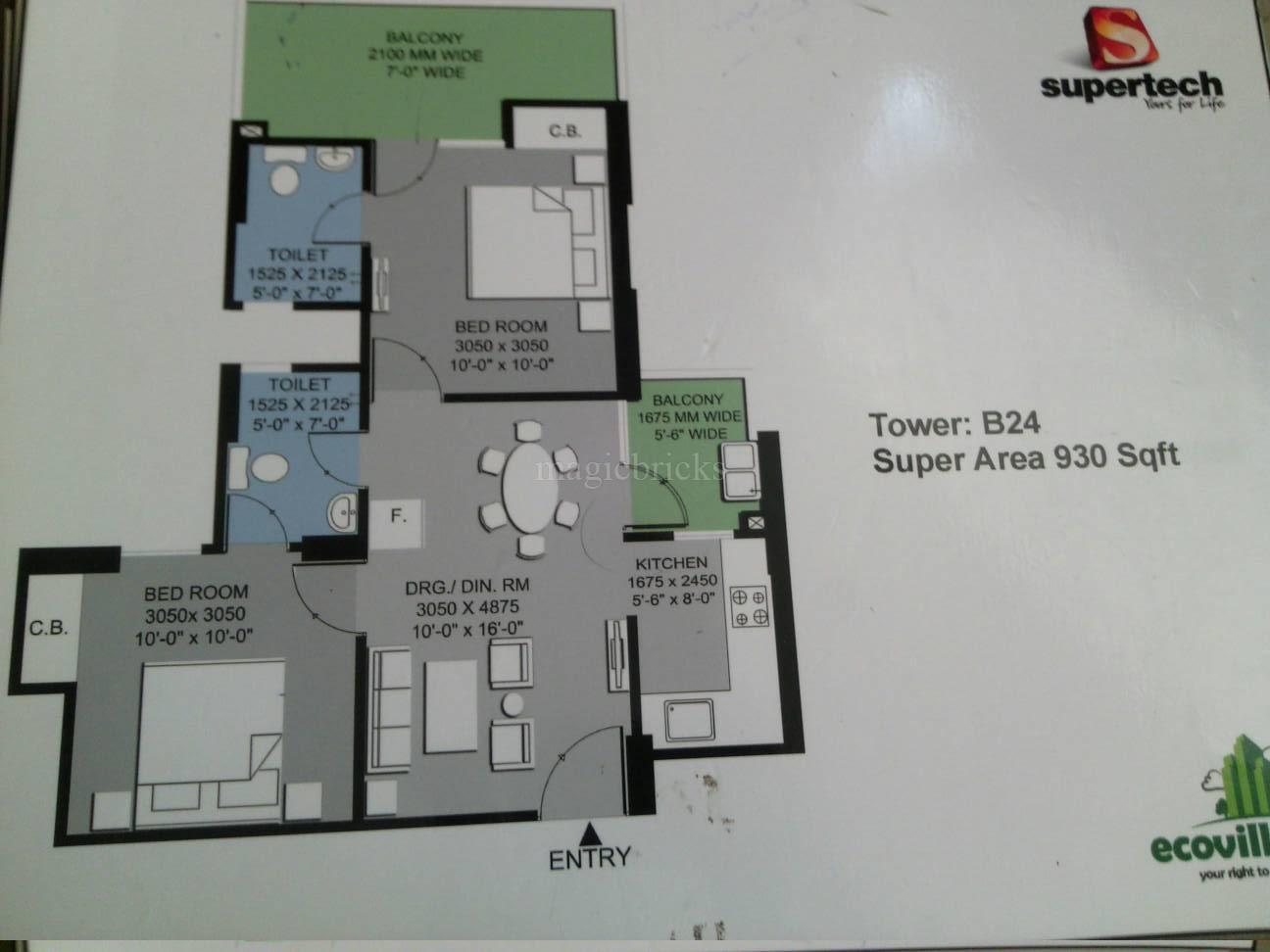 Supertech Eco Village 3 in Noida Extension, Greater Noida: Price ...