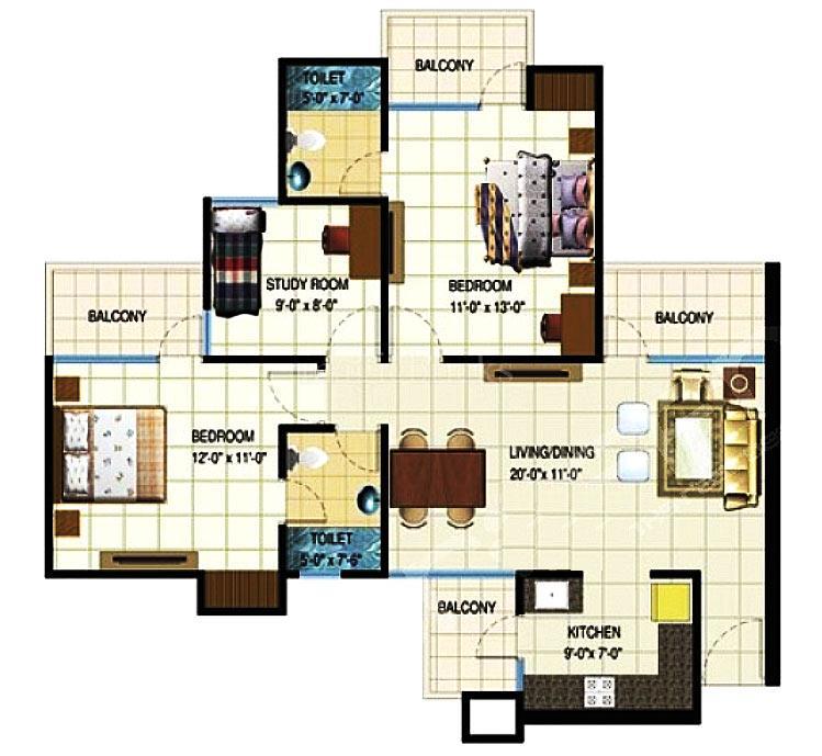 Pigeon Spring Meadows in Noida Extension, Noida: Price, Brochure, Floor ...