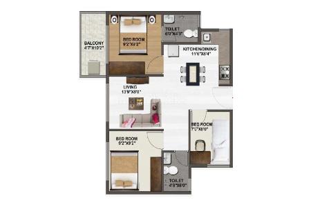 KHB Suryanagar Phase 3 in Attibele, Bangalore: Price, Brochure, Floor ...