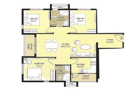 Aditya Imperial Heights in Hafeezpet, Hyderabad: Price, Brochure, Floor ...