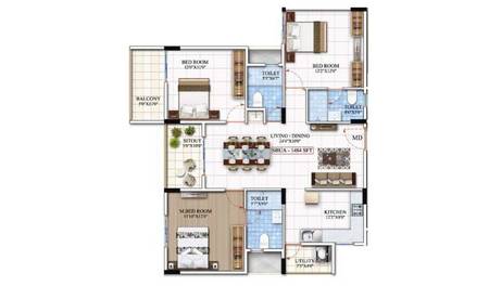 Mahaveer Ranches in Hosa Road, Bangalore: Price, Brochure, Floor Plan ...