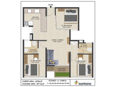 Iconest3 in Kachanayakanahalli, Bangalore: Price, Brochure, Floor Plan ...