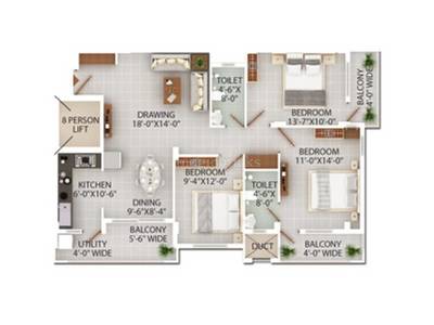 Spring Valley Phase 2 in Lalpur, Ranchi: Price, Brochure, Floor Plan ...