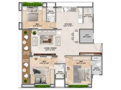 RIVERFRONT in Gangapur Road, Nashik: Price, Brochure, Floor Plan, Reviews