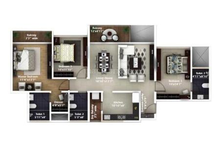 Amanora Desire Tower in Amanora Park Town, Pune: Price, Brochure, Floor ...