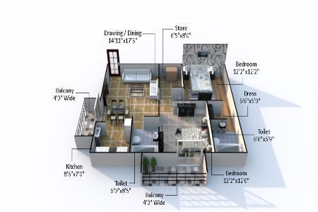 Goel Apartments in General Mahadev Singh Road, Dehradun: Price ...
