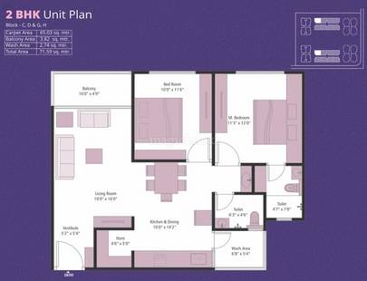 Rent 2 BHK Flat/Apartment in Shree Rang Pearl GIFT City, Gandhinagar ...