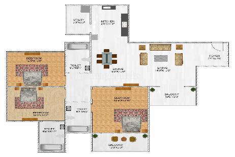 Buy 3 BHK Flat/Apartment in Sobha Elite Nagasandra , Bangalore - 14th ...