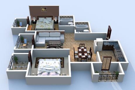 Rent 2 BHK Flat/Apartment in Puravankara Purva Atria Sanjayanagara ...