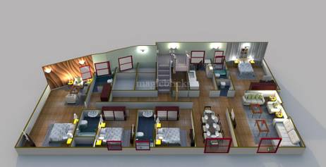 Buy 3 BHK Flat/Apartment in Ocean 360 Walkeshwar , Mumbai - 8th Floor ...