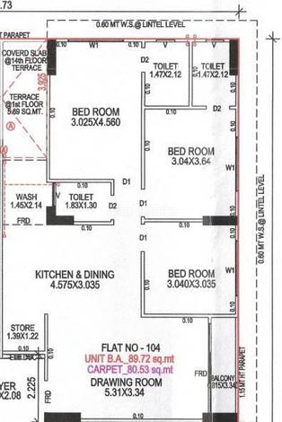 Dhvaj The Fountain Grass Floor Plan, Ahmedabad: Layouts, Sizes ...