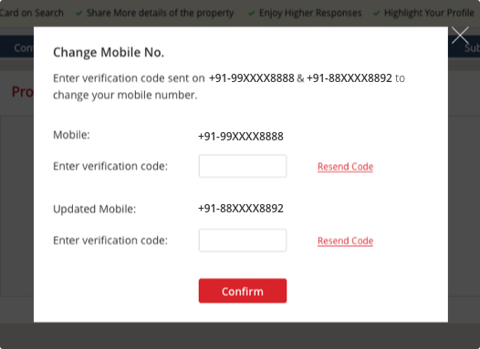 How to change my mobile number?