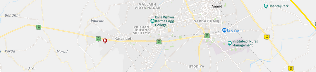 V V Nagar, Anand: Map, Property Rates, Projects, Photos, Reviews, Info