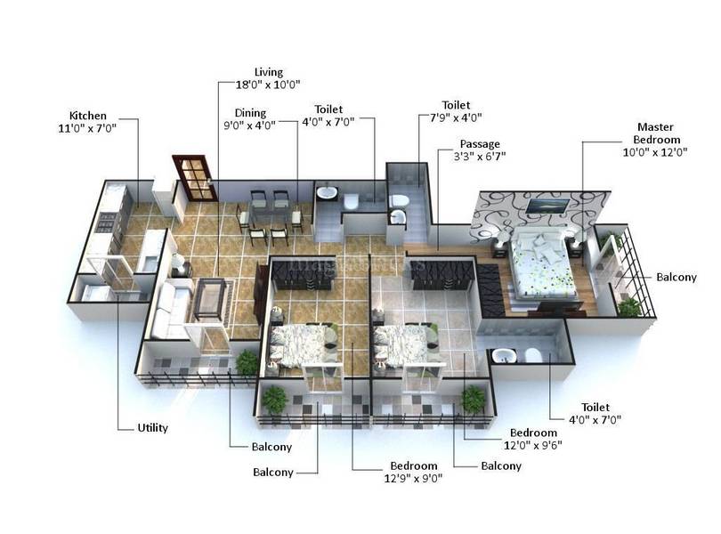 Rustomjee Elanza in Malad West, Mumbai: Price, Brochure, Floor Plan ...