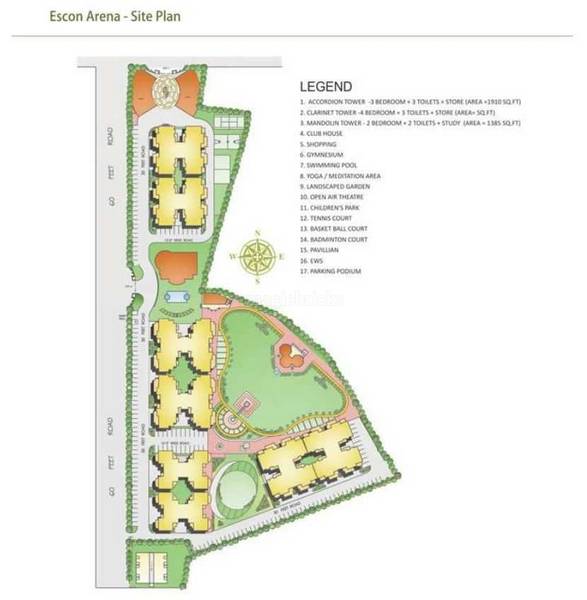 Escon Arena Zirakpur in ZIRAKPUR, Zirakpur: Price, Brochure, Floor Plan ...