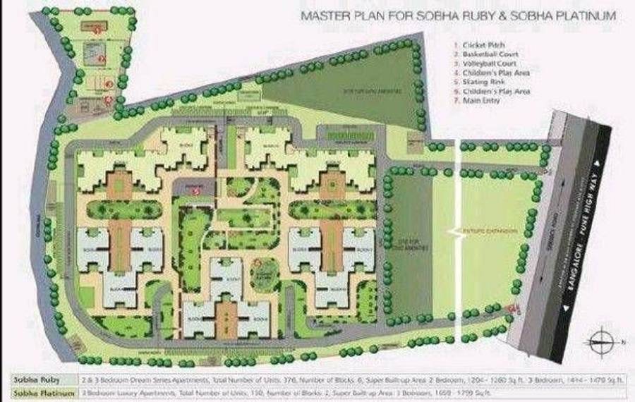 Sobha Ruby in Tumkur Road, Bangalore: Price, Brochure, Floor Plan, Reviews