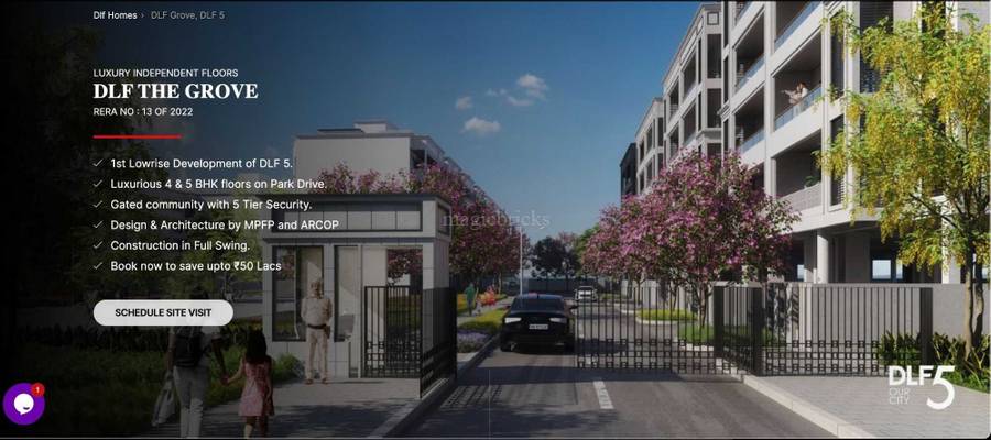 DLF The Grove in Sector 54, Gurgaon: Price, Brochure, Floor Plan, Reviews